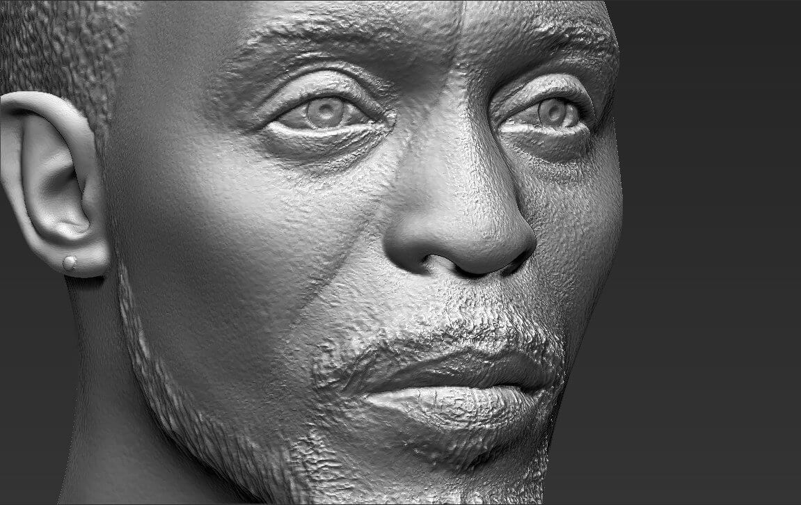 Omar Little from The Wire - 3D Model by PrintedReality