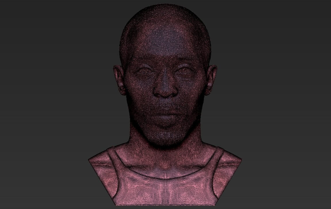 Omar Little from The Wire - 3D Model by PrintedReality