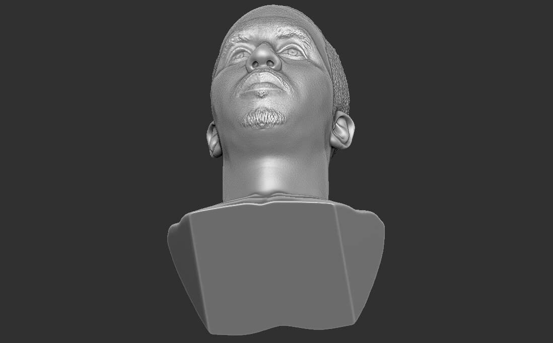 P Diddy Bust - 3D Model by PrintedReality