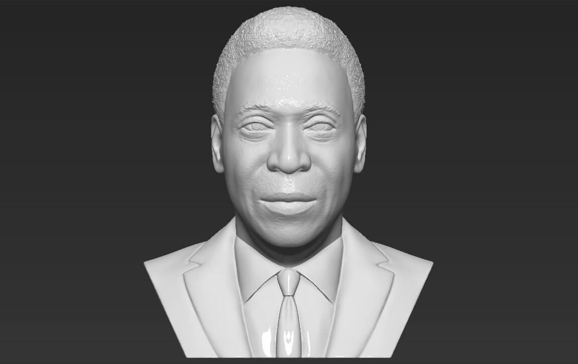 Pele Bust - 3D Print Model by PrintedReality