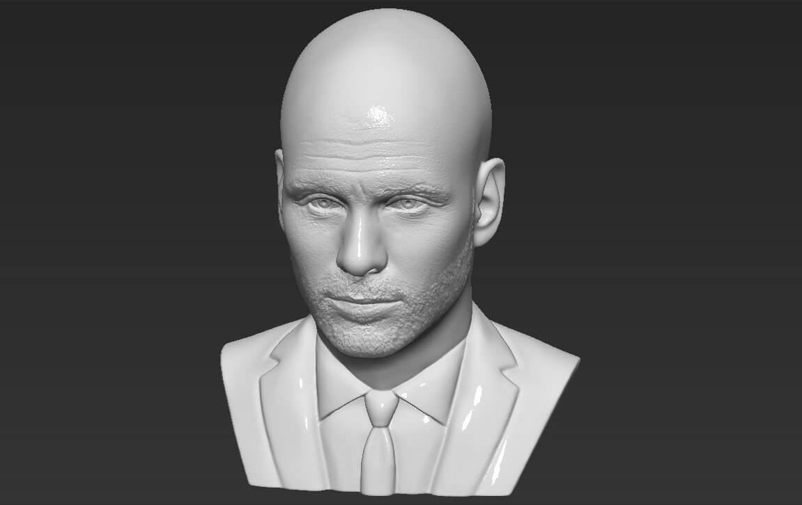 Pep Guardiola Bust - 3D Model by PrintedReality