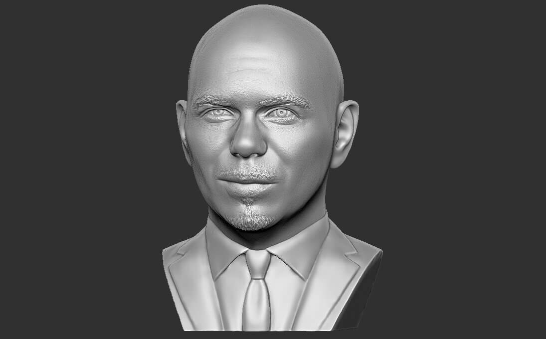 Pitbull Bust - Print Ready 3D Model by PrintedReality