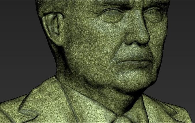President Donald Trump Bust - 3D Model by PrintedReality