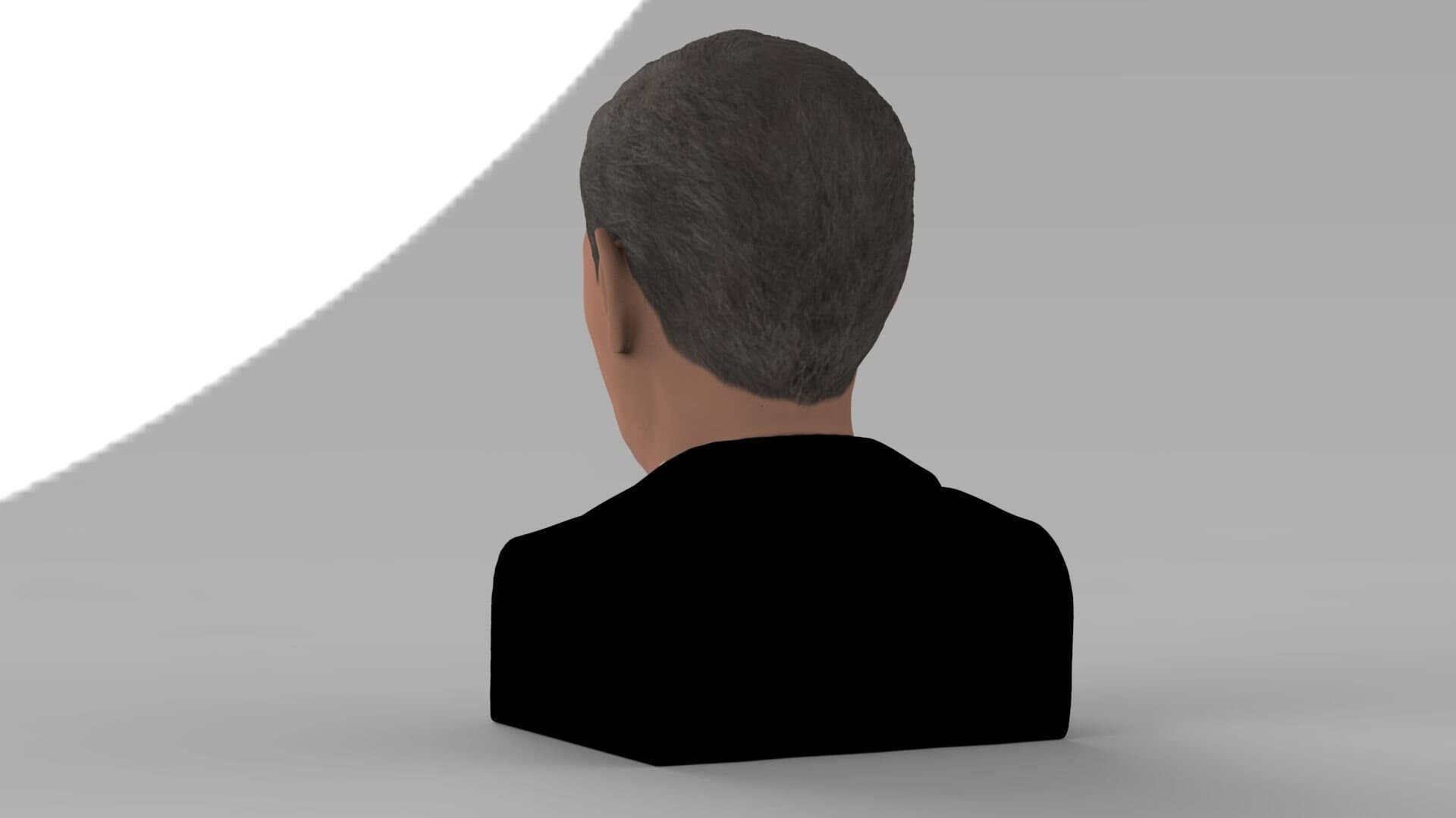 President George W Bush Bust (Full Color) - 3D Model by PrintedReality