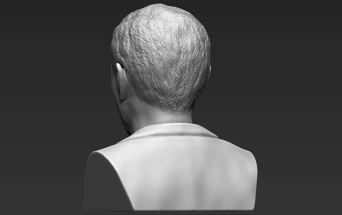 President George W Bush Bust (Full Color) - 3D Model by PrintedReality