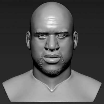 Shaq O'Neal - 3D Model by PrintedReality
