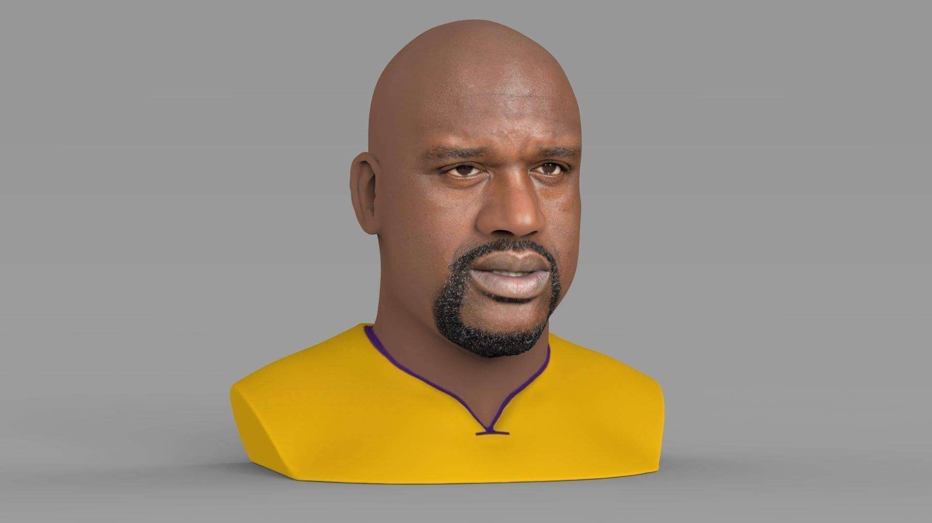 Shaq O'Neal (Full Color) - 3D Model by PrintedReality