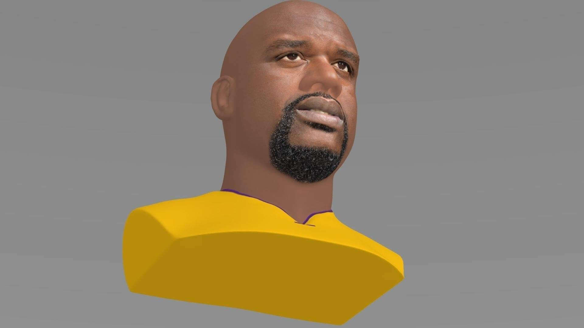 Shaq O'Neal (Full Color) - 3D Model by PrintedReality