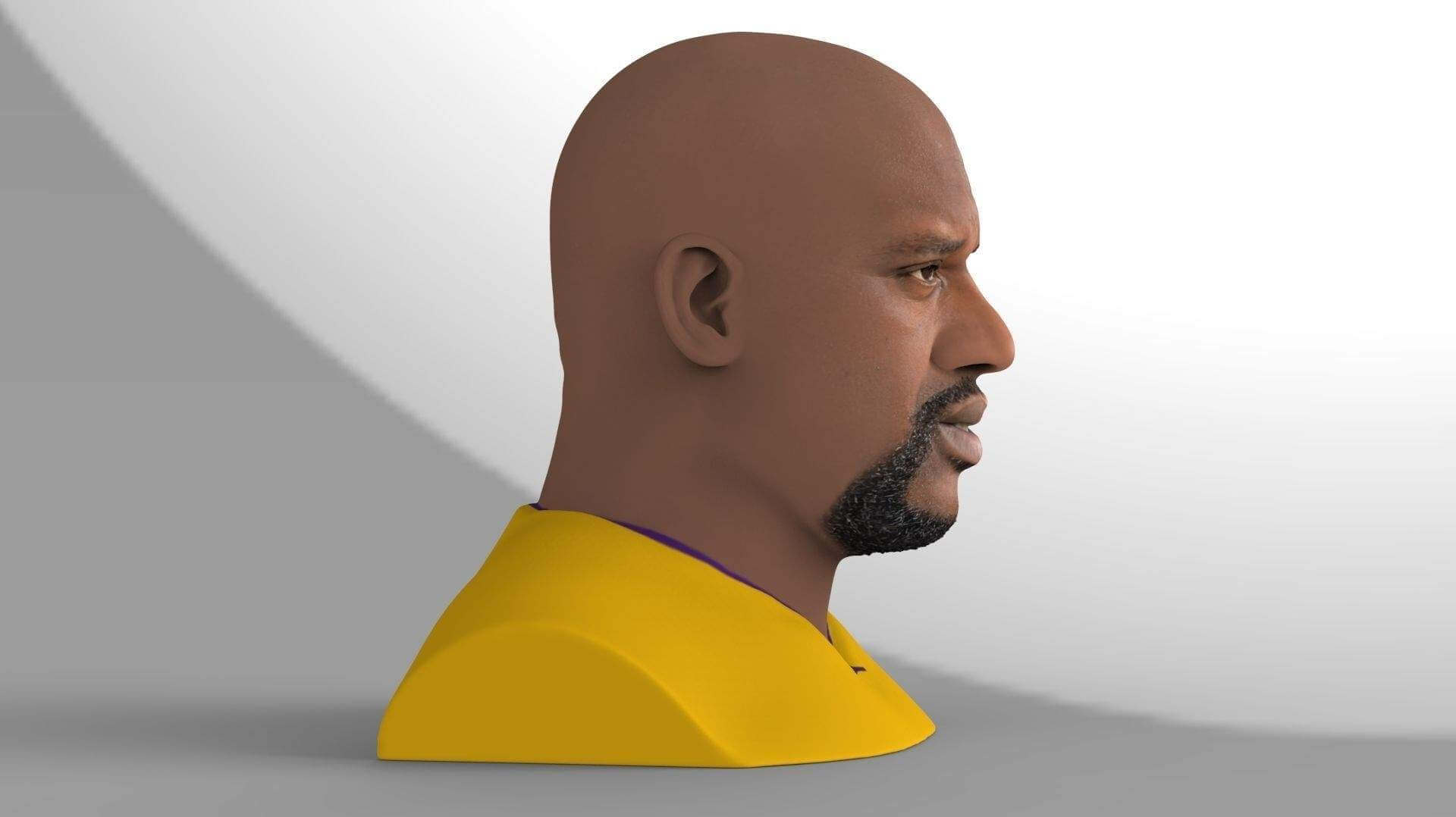 Shaq O'Neal (Full Color) - 3D Model by PrintedReality