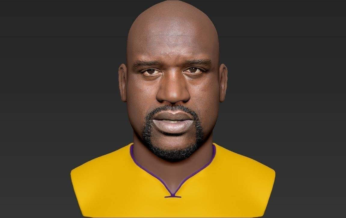 Shaq O'Neal (Full Color) - 3D Model by PrintedReality