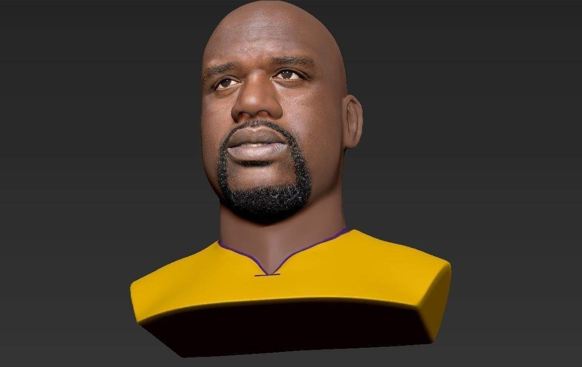 Shaq O'Neal (Full Color) - 3D Model by PrintedReality