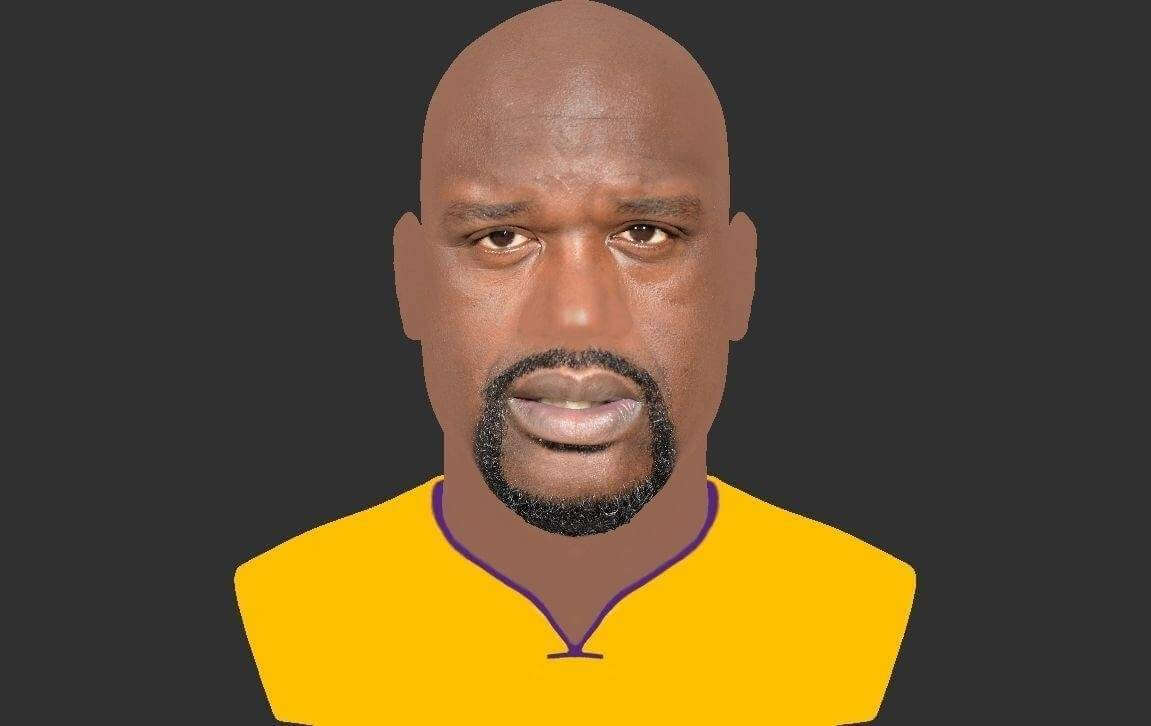 Shaq O'Neal (Full Color) - 3D Model by PrintedReality