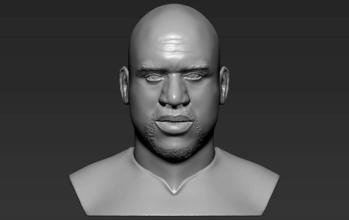 Shaq O'Neal (Full Color) - 3D Model by PrintedReality