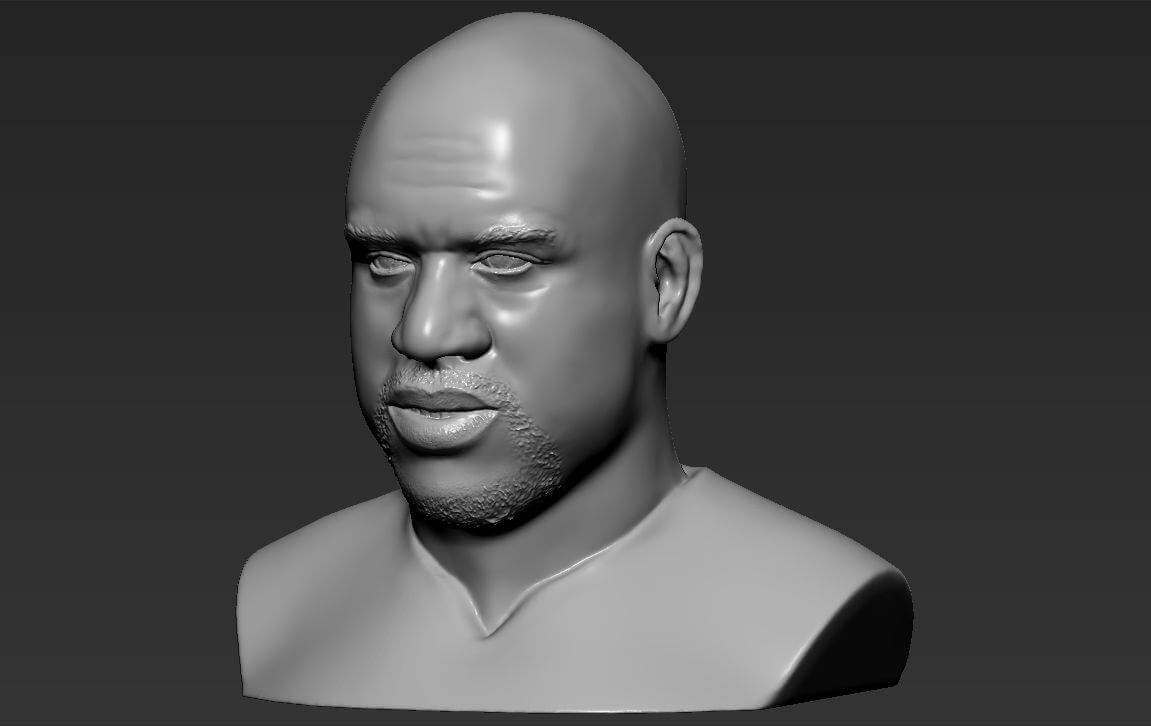 Shaq O'Neal (Full Color) - 3D Model by PrintedReality