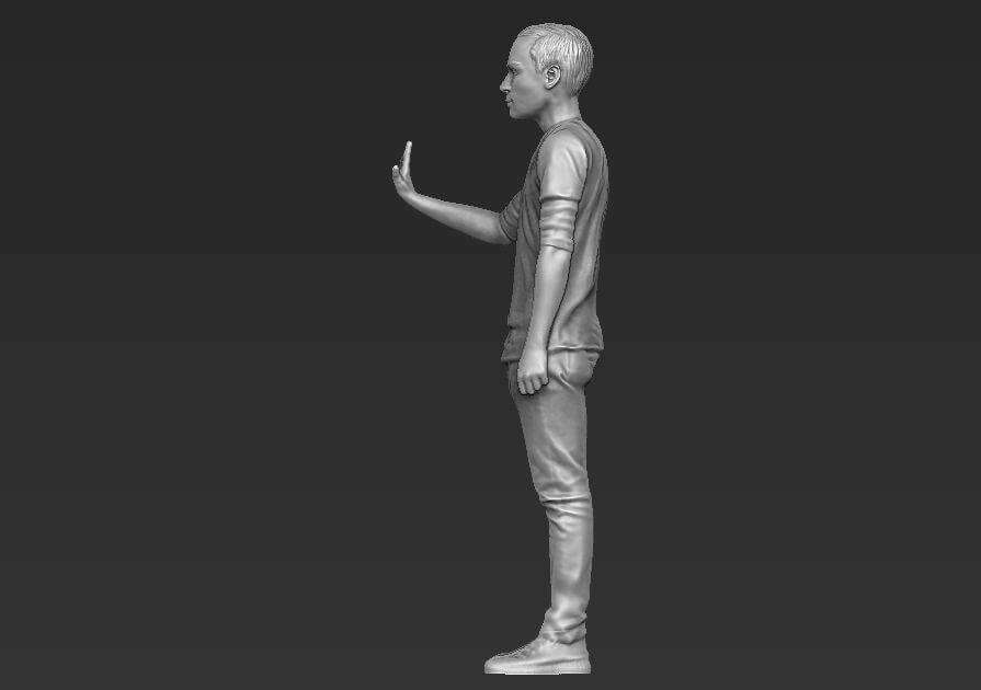 Sheldon from Big Bang Theory - 3D Model by PrintedReality