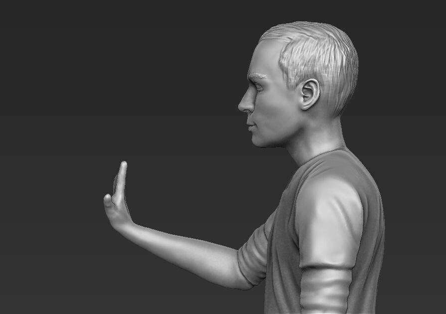 Sheldon from Big Bang Theory - 3D Model by PrintedReality