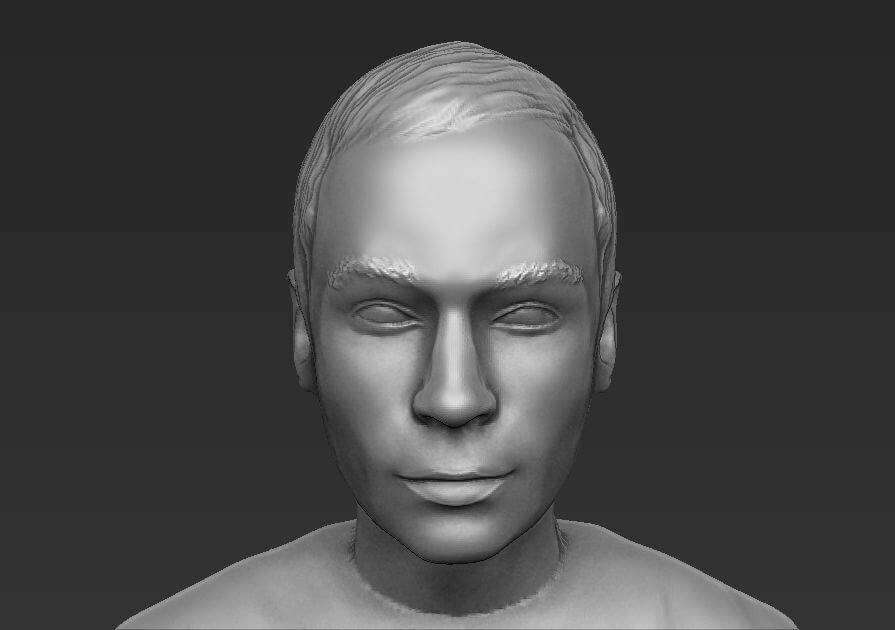 Sheldon from Big Bang Theory - 3D Model by PrintedReality