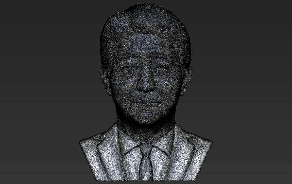 Shinzo Abe Bust - 3D Model by PrintedReality
