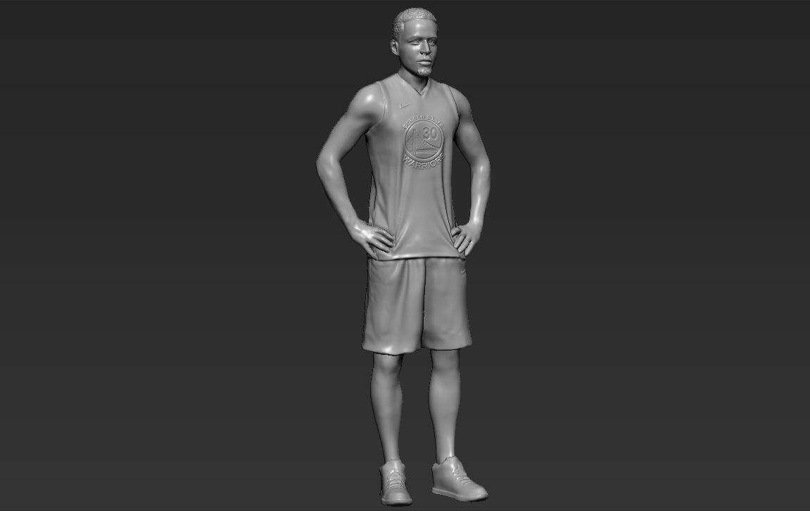 Stephen Curry - 3D Model by PrintedReality