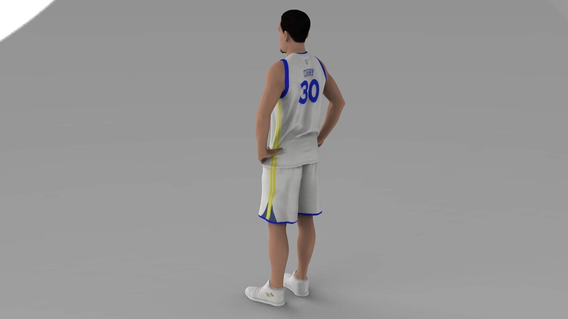 Stephen Curry (Full Color) - 3D Model by PrintedReality