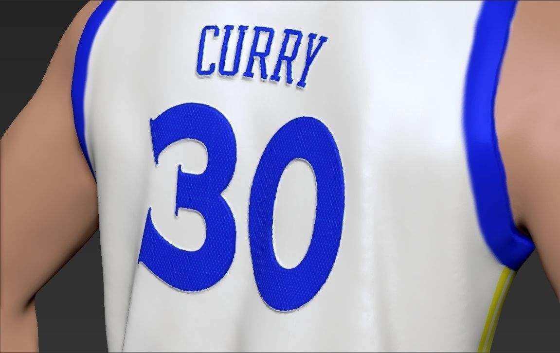 Stephen Curry (Full Color) - 3D Model by PrintedReality