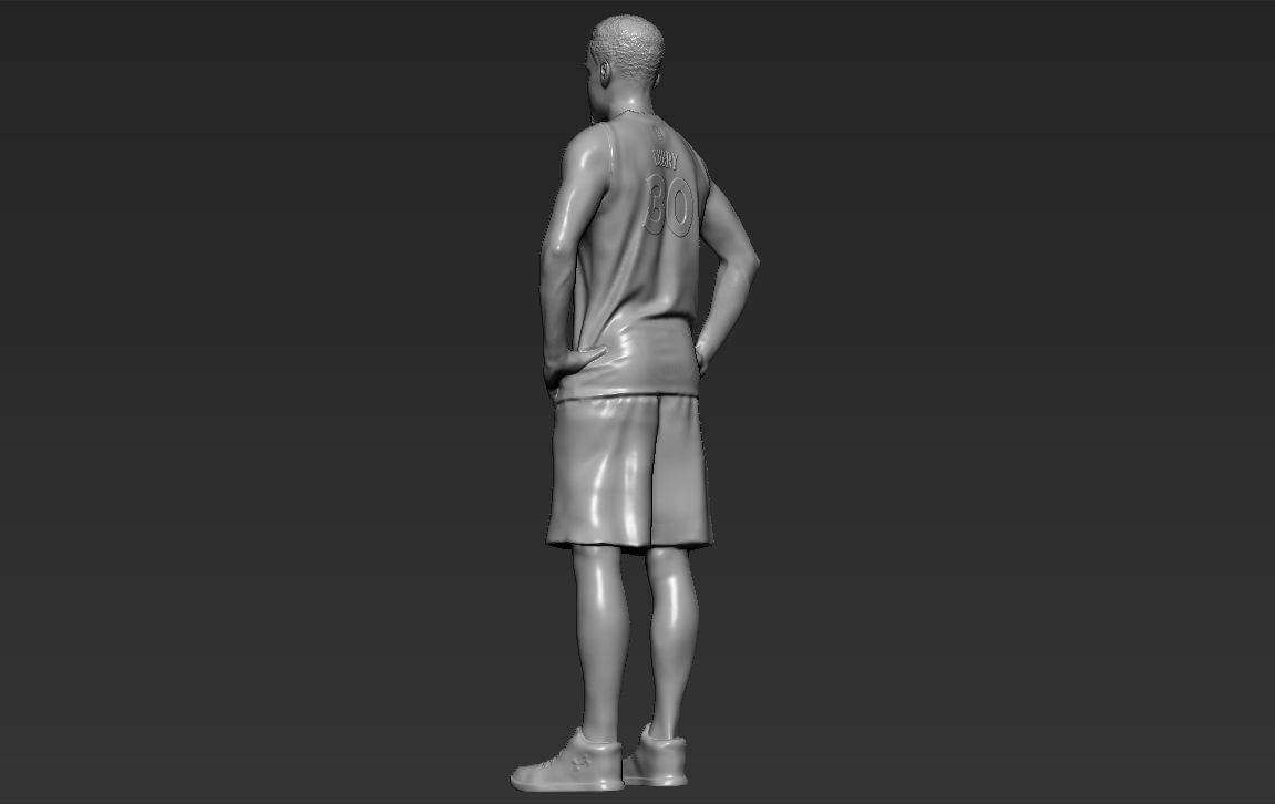 Stephen Curry (Full Color) - 3D Model by PrintedReality