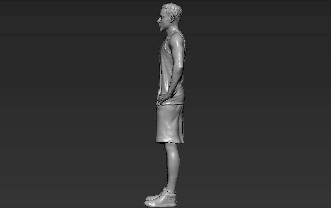 Stephen Curry (Full Color) - 3D Model by PrintedReality