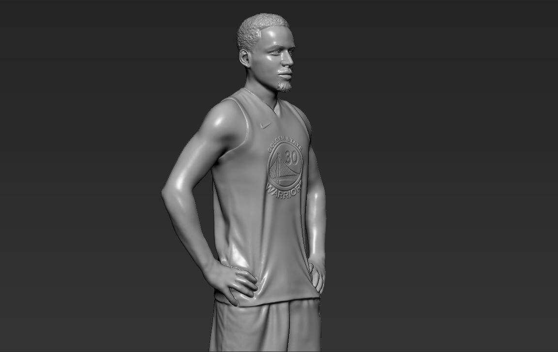 Stephen Curry (Full Color) - 3D Model by PrintedReality