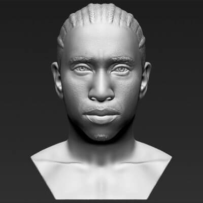 Tyga Bust - 3D Model by PrintedReality