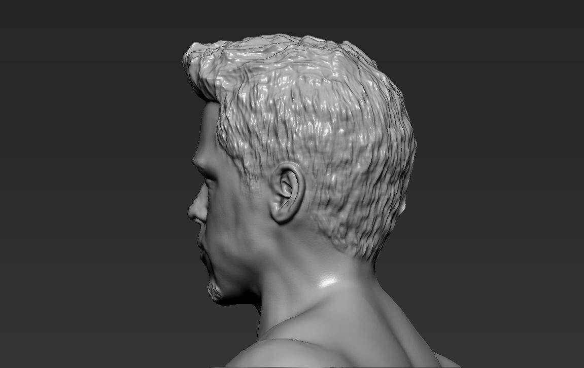 Brad Pitt as Tyler Durden from Fight Club - 3D Model by PrintedReality