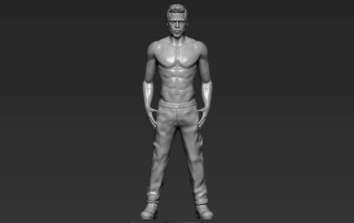 Brad Pitt as Tyler Durden from Fight Club - 3D Model by PrintedReality