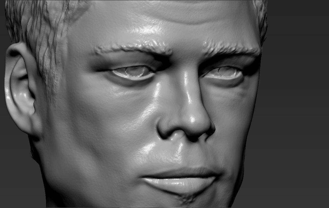 Brad Pitt as Tyler Durden from Fight Club - 3D Model by PrintedReality