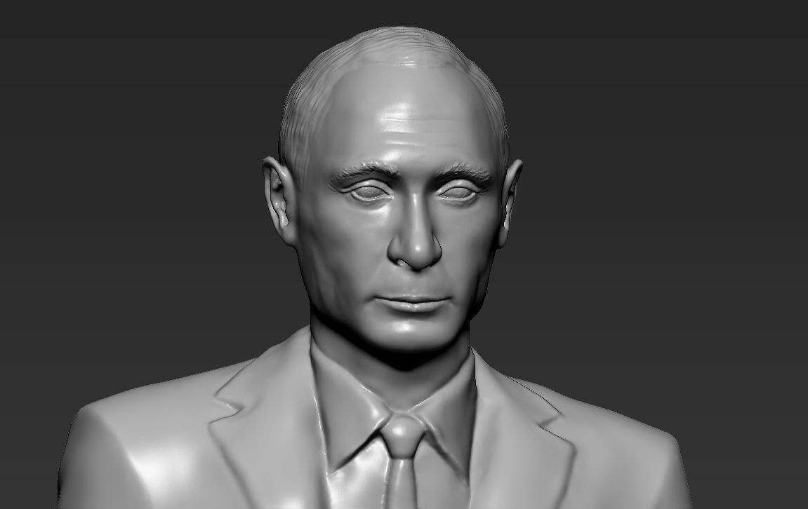 Vladimir Putin - 3D Model by PrintedReality