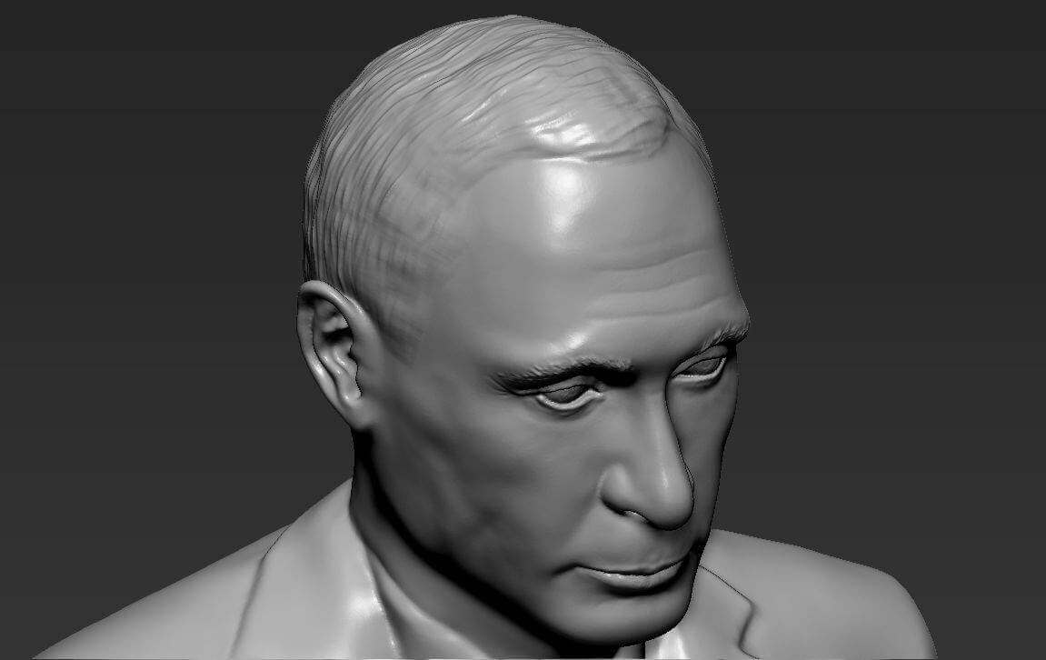 Vladimir Putin - 3D Model by PrintedReality