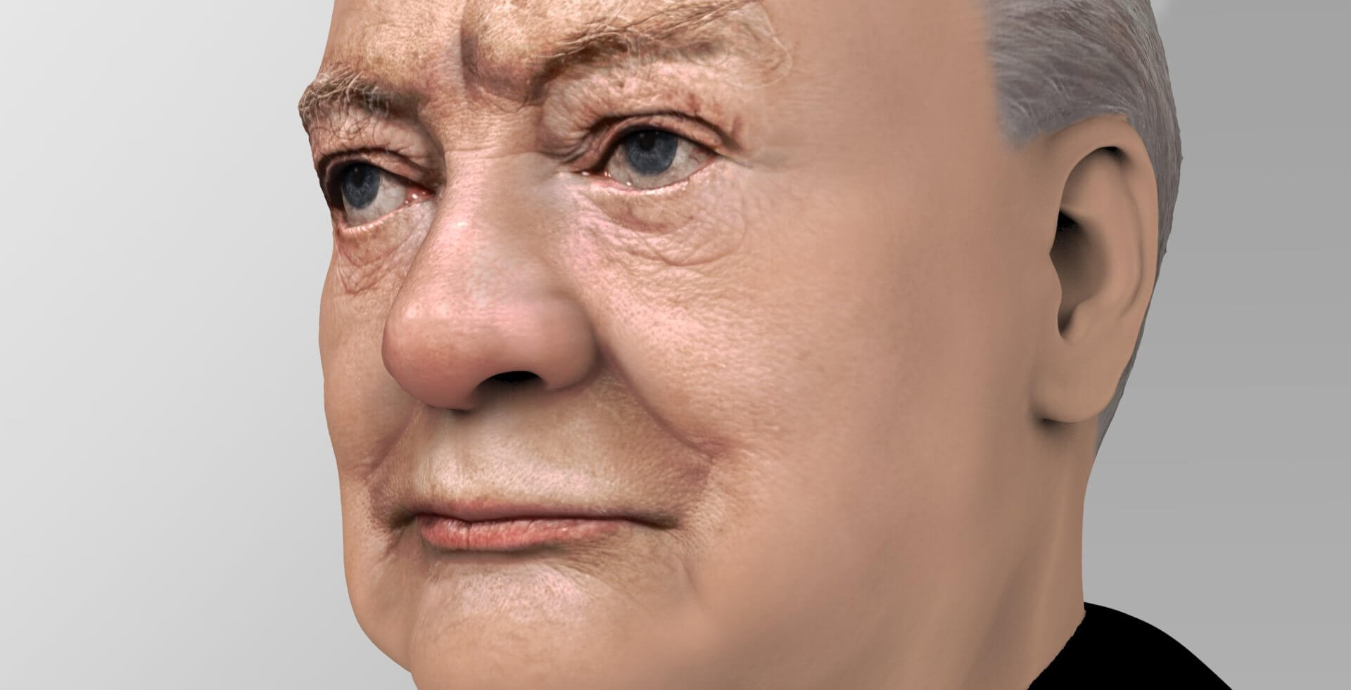 Winston Churchill Bust Full Color 3d Model By Printedreality 