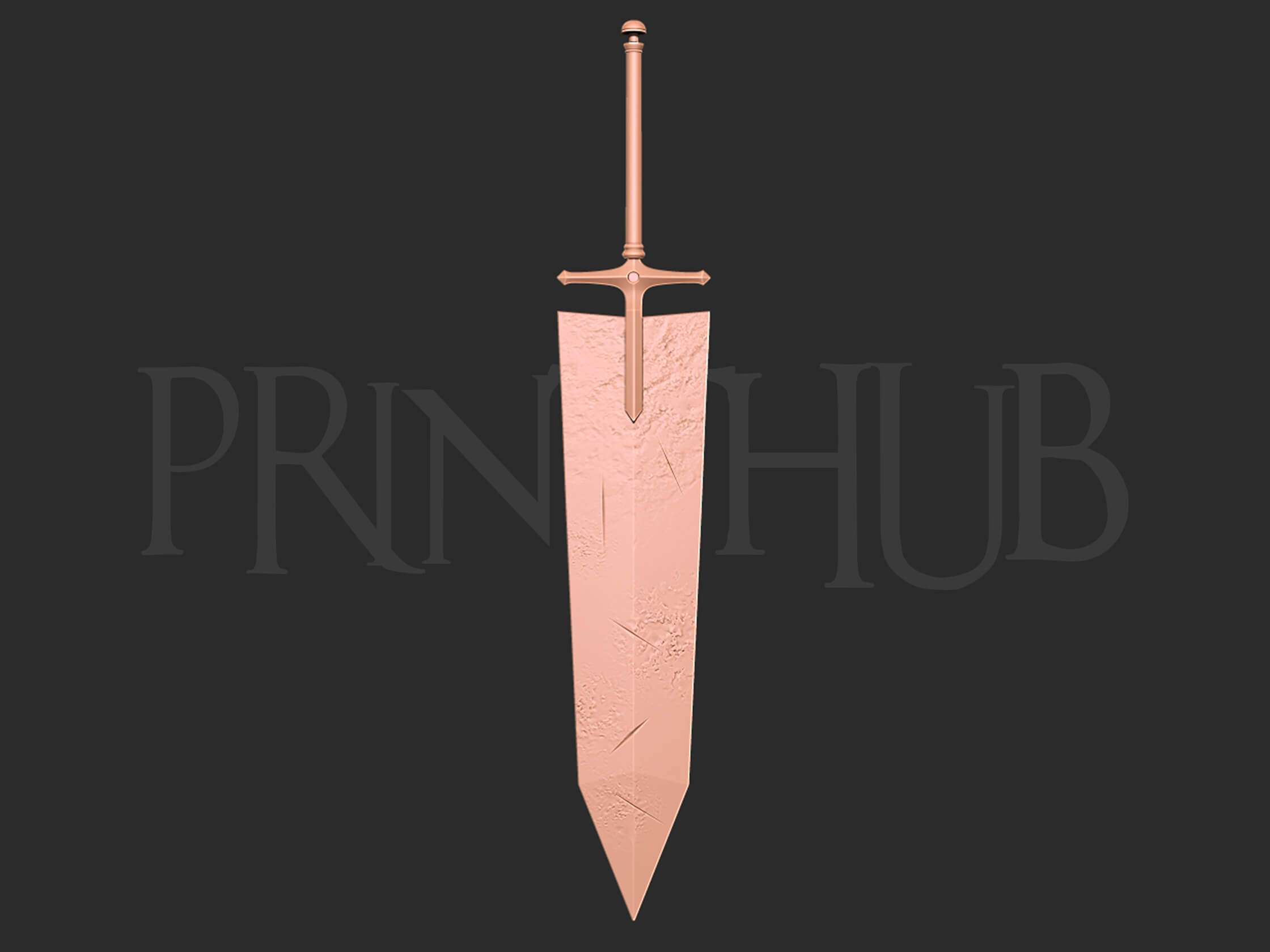 Asta Demon Slayer Sword - Black Clover Weapon 3D Model by Printhub