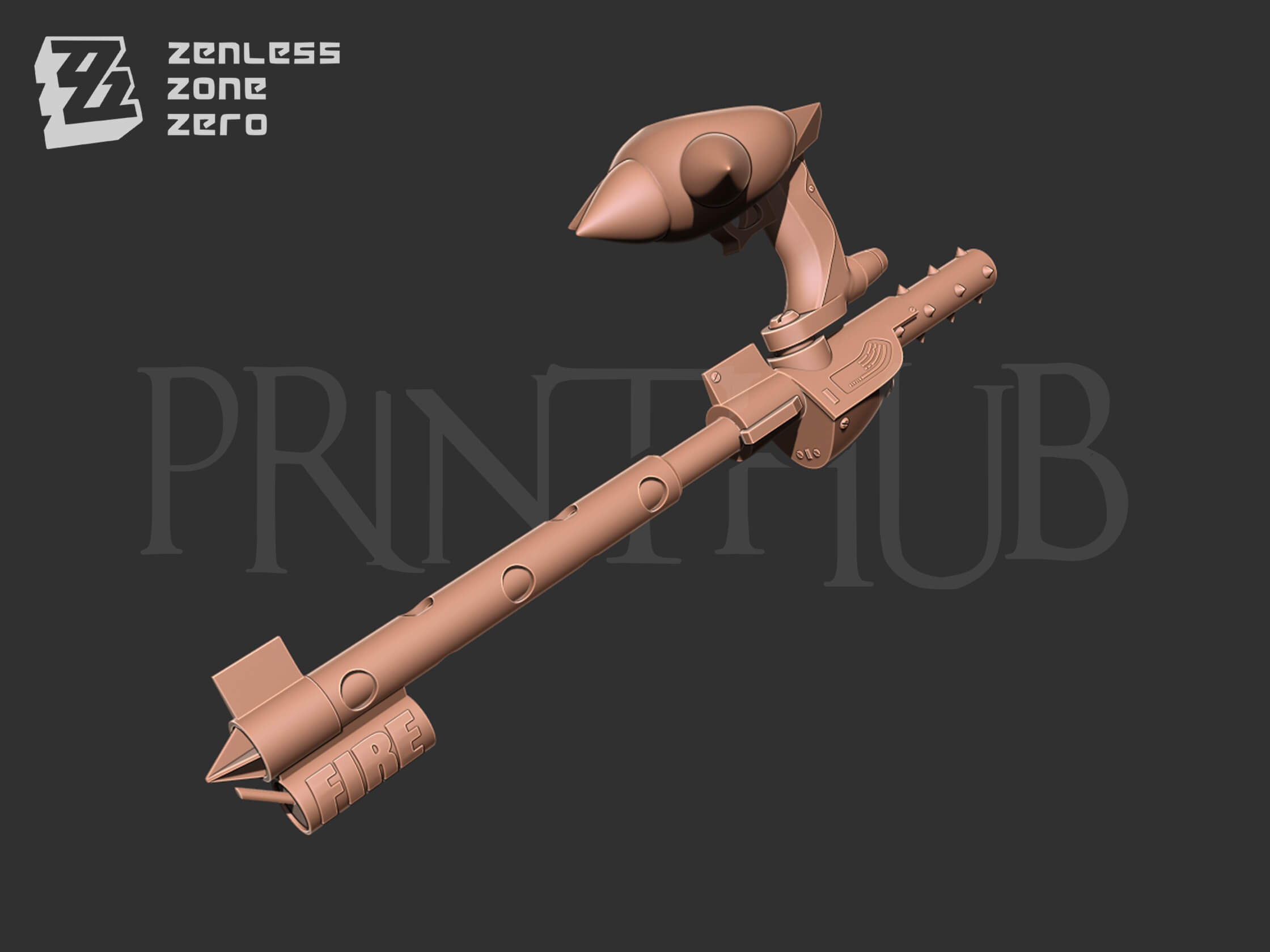 Burnice White Flamethrower Tank - Zenless Zone Zero 3D Model by Printhub