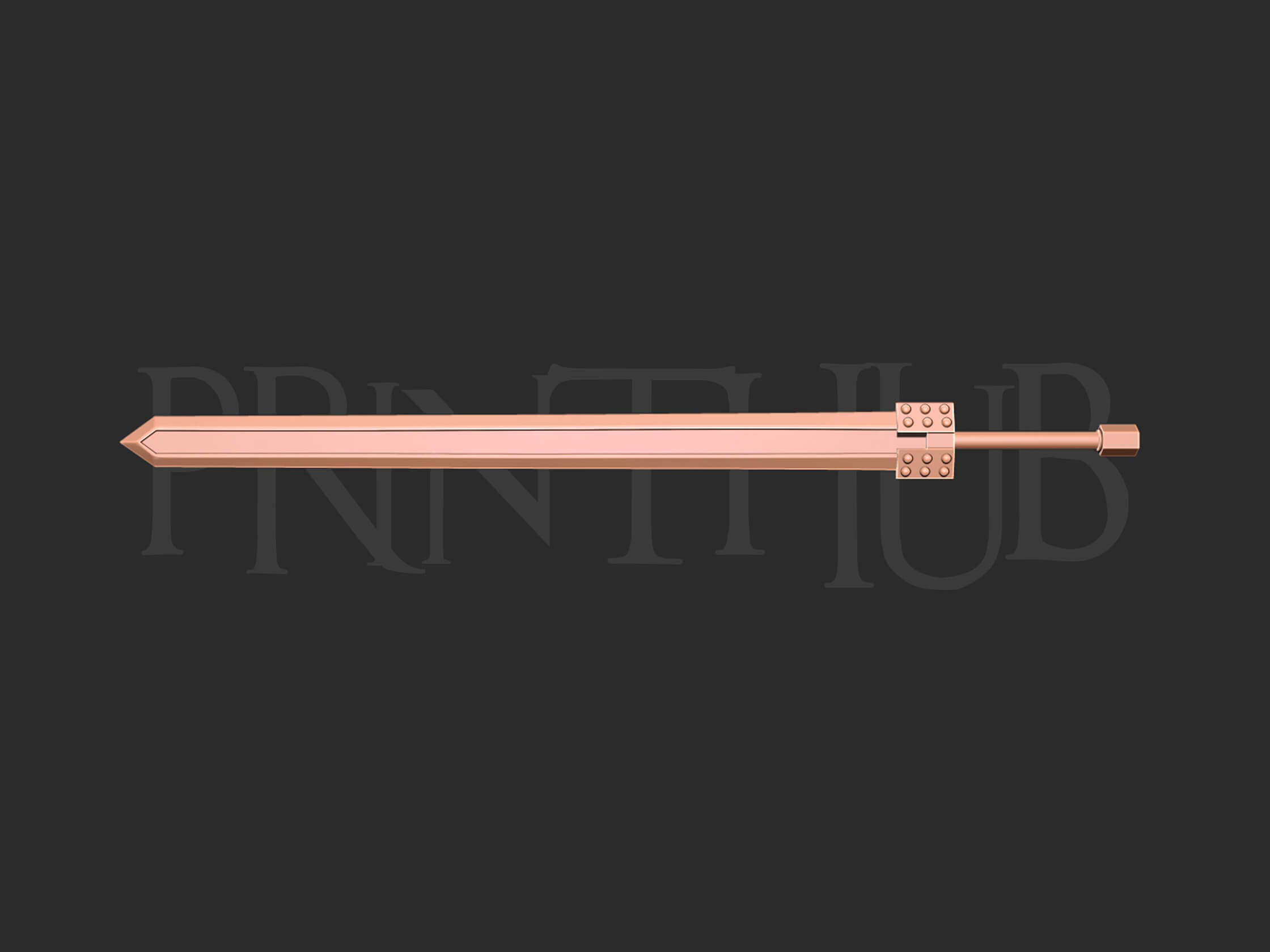 Guts Raider Sword Cosplay from Berserk - 3D Model by Printhub
