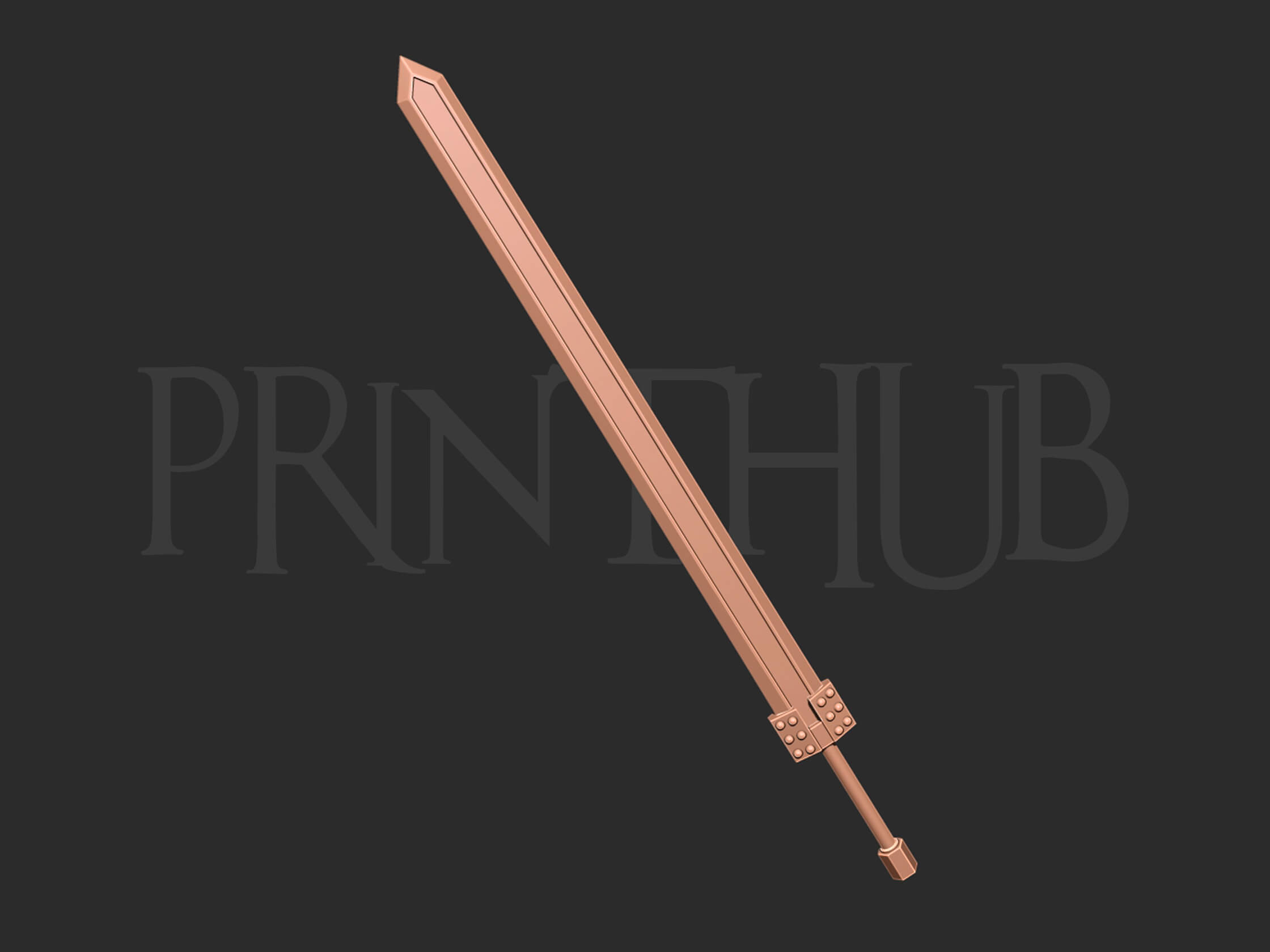 Guts Raider Sword Cosplay from Berserk - 3D Model by Printhub