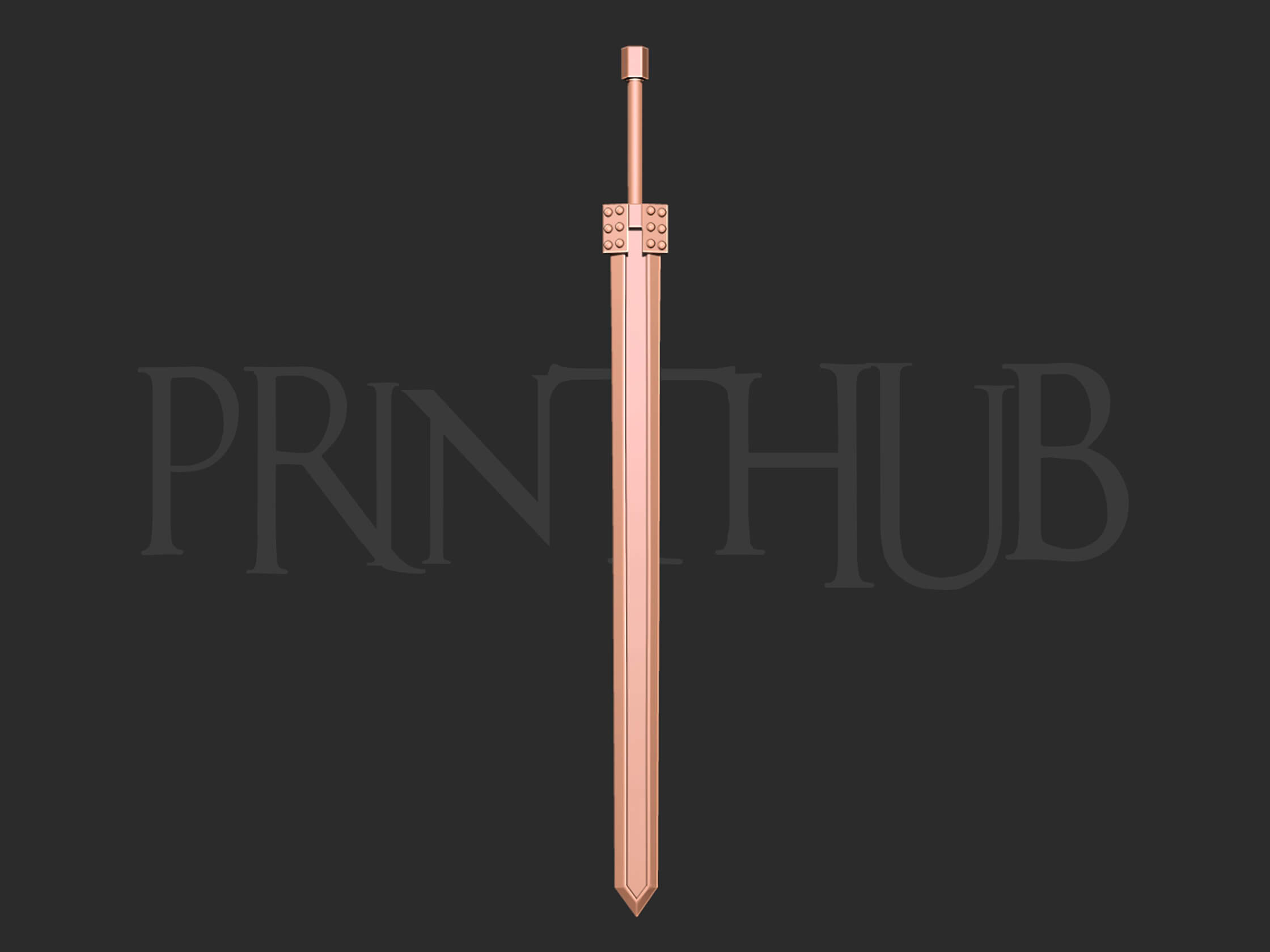 Guts Raider Sword Cosplay from Berserk - 3D Model by Printhub