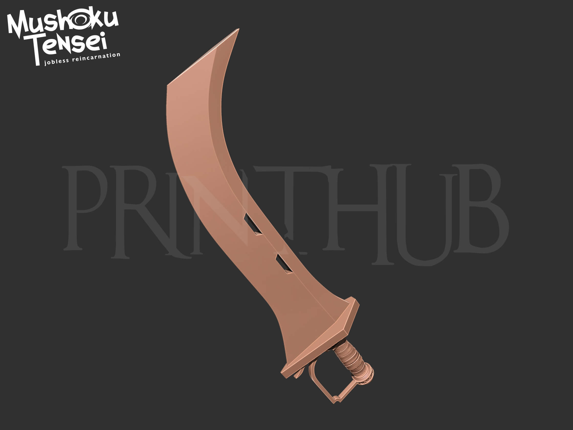 Mushoku Tensei Jobless Eris Boreas Greyrat Sword Cosplay - 3D Model by ...