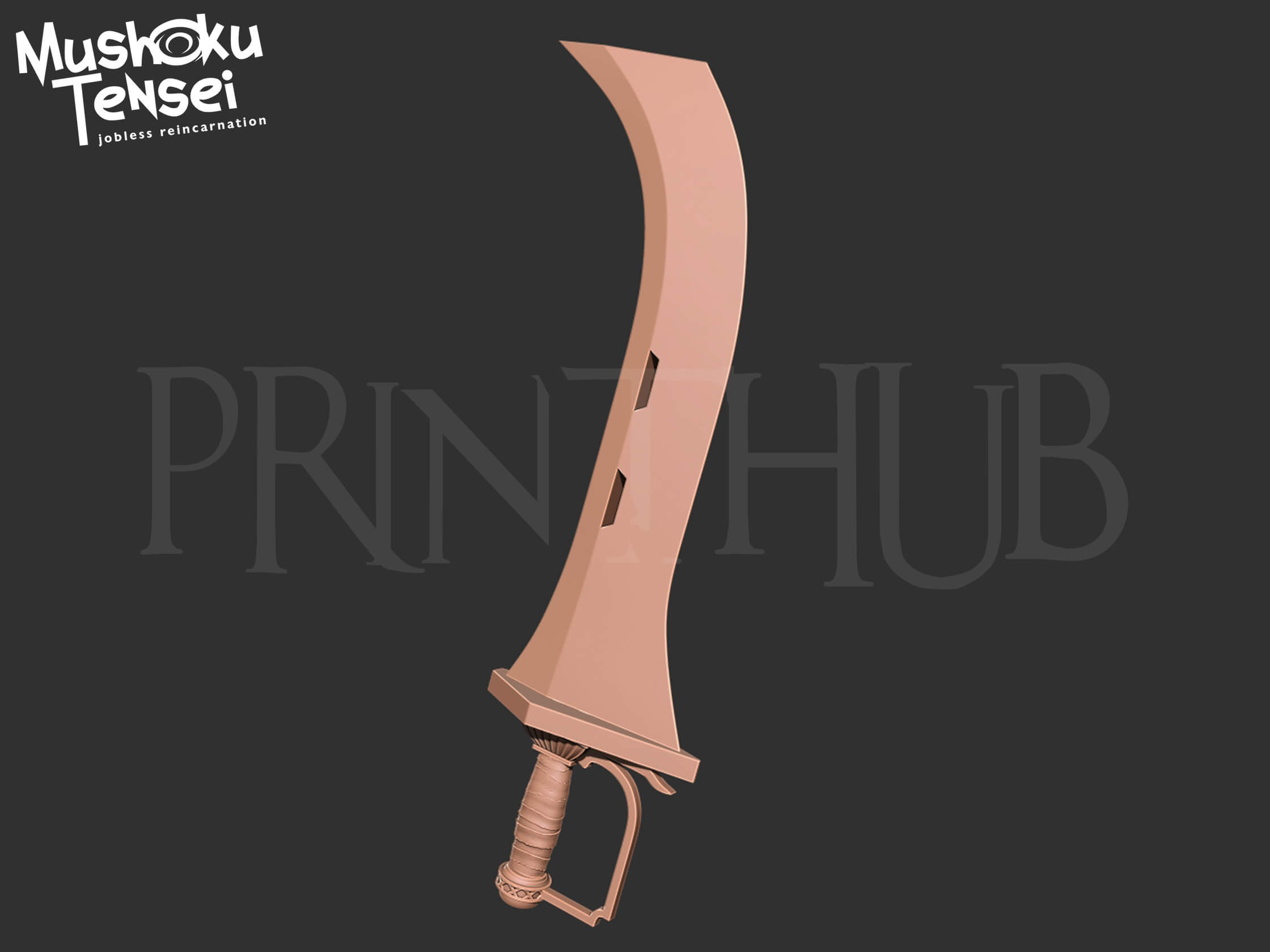 Mushoku Tensei Jobless Eris Boreas Greyrat Sword Cosplay - 3D Model by ...