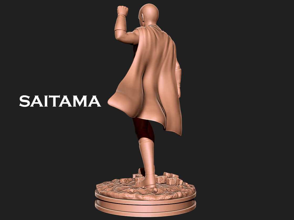 One Punch Man - Saitama 3D Model by Printhub