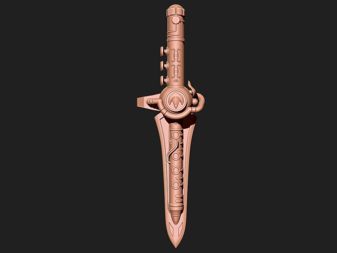 Power Rangers - Dragon Dagger 3D Print Model by Printhub