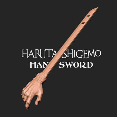 Shigemo Hand Sword Jujutsu Kaisen Cosplay - 3D Model by Printhub