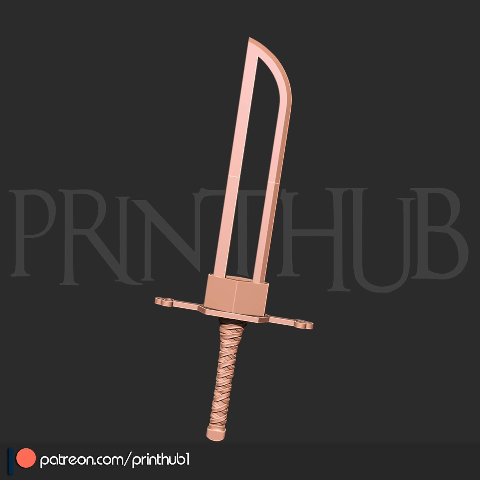 Tiburon Harribel Sword from Bleach for 3D Print Cosplay STL by Printhub