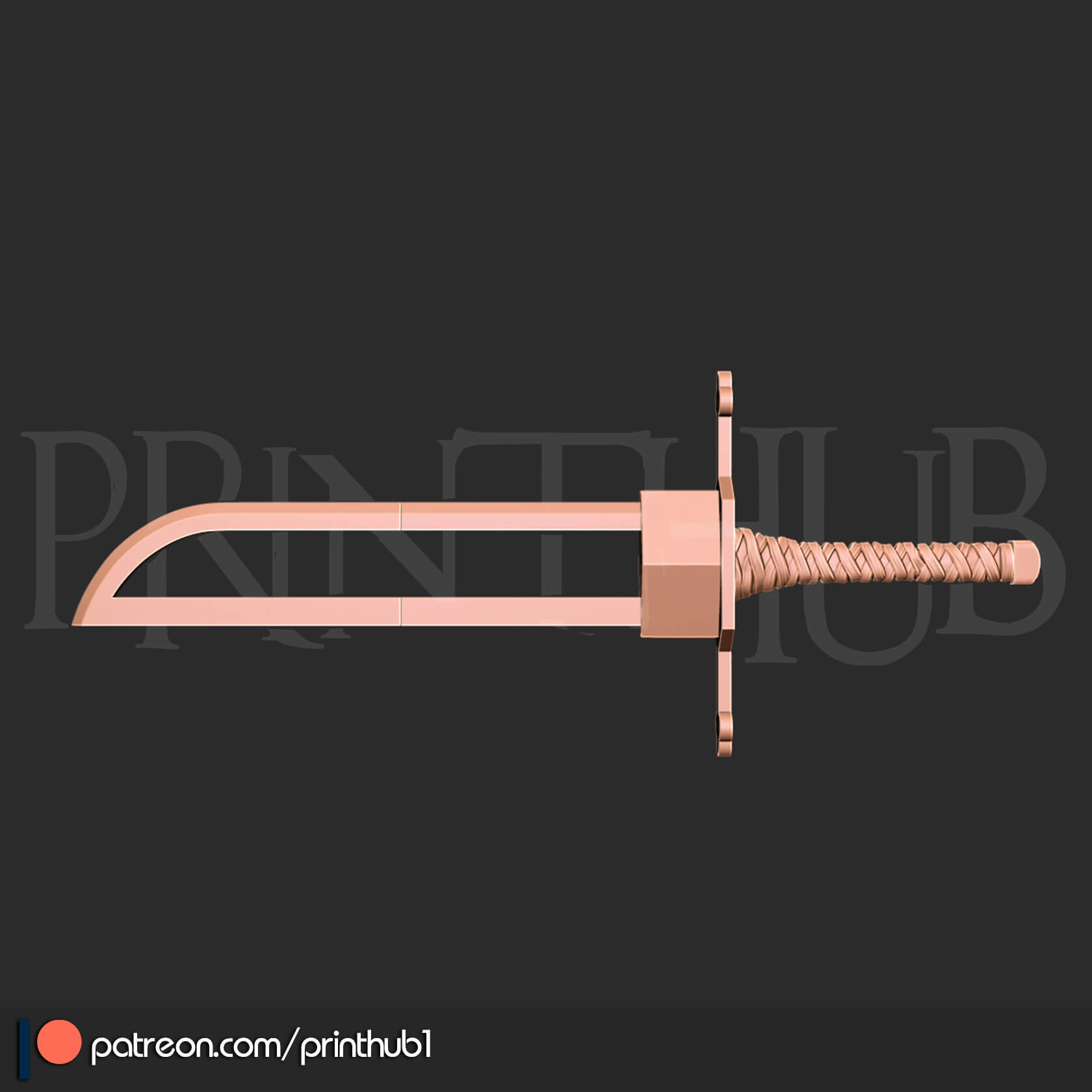 Tiburon Harribel Sword from Bleach for 3D Print Cosplay STL by Printhub