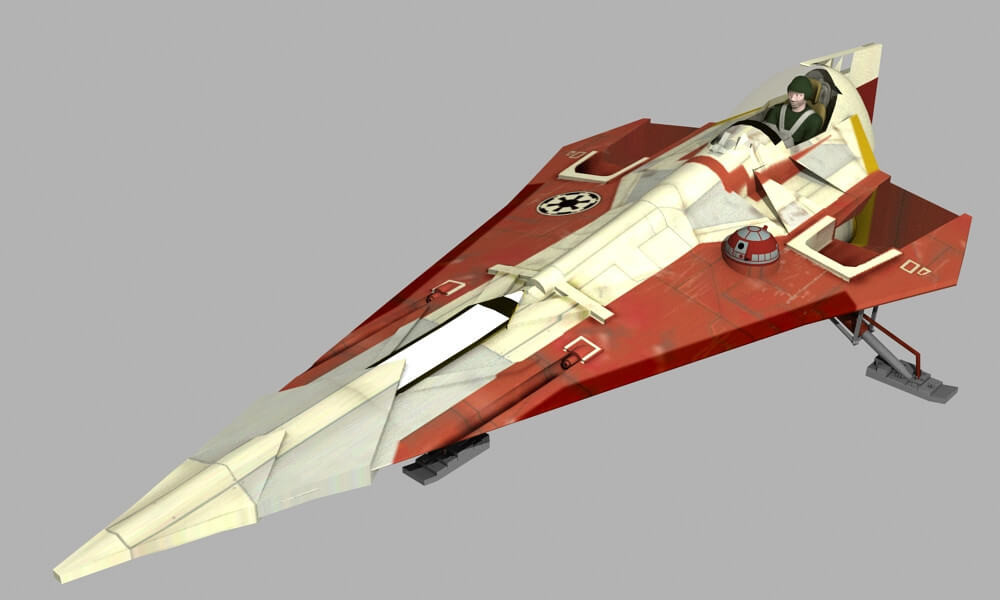 Jedi Ship - 3D Model by Proan2023