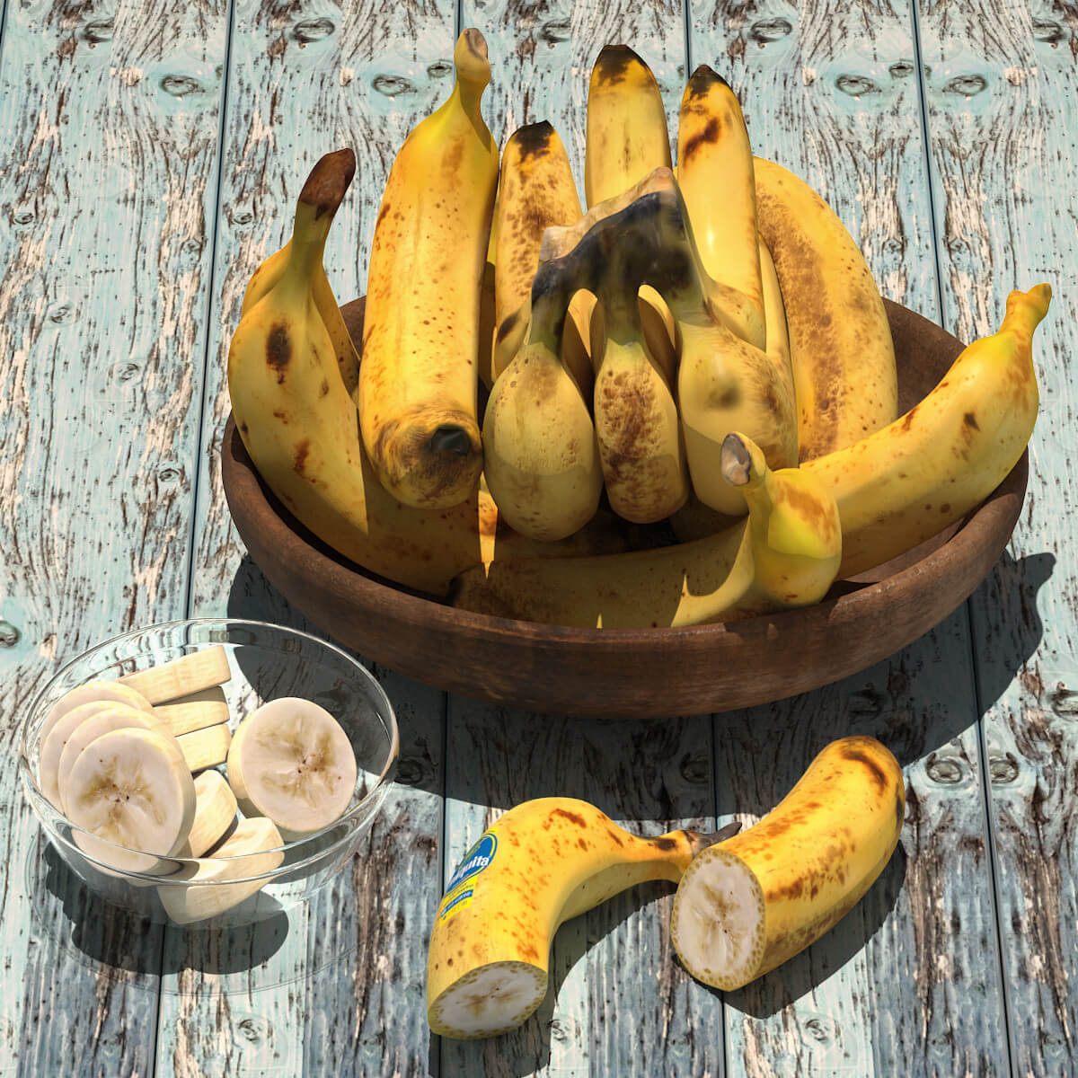Bowl of Bananas - 3D Model by Proart1studio