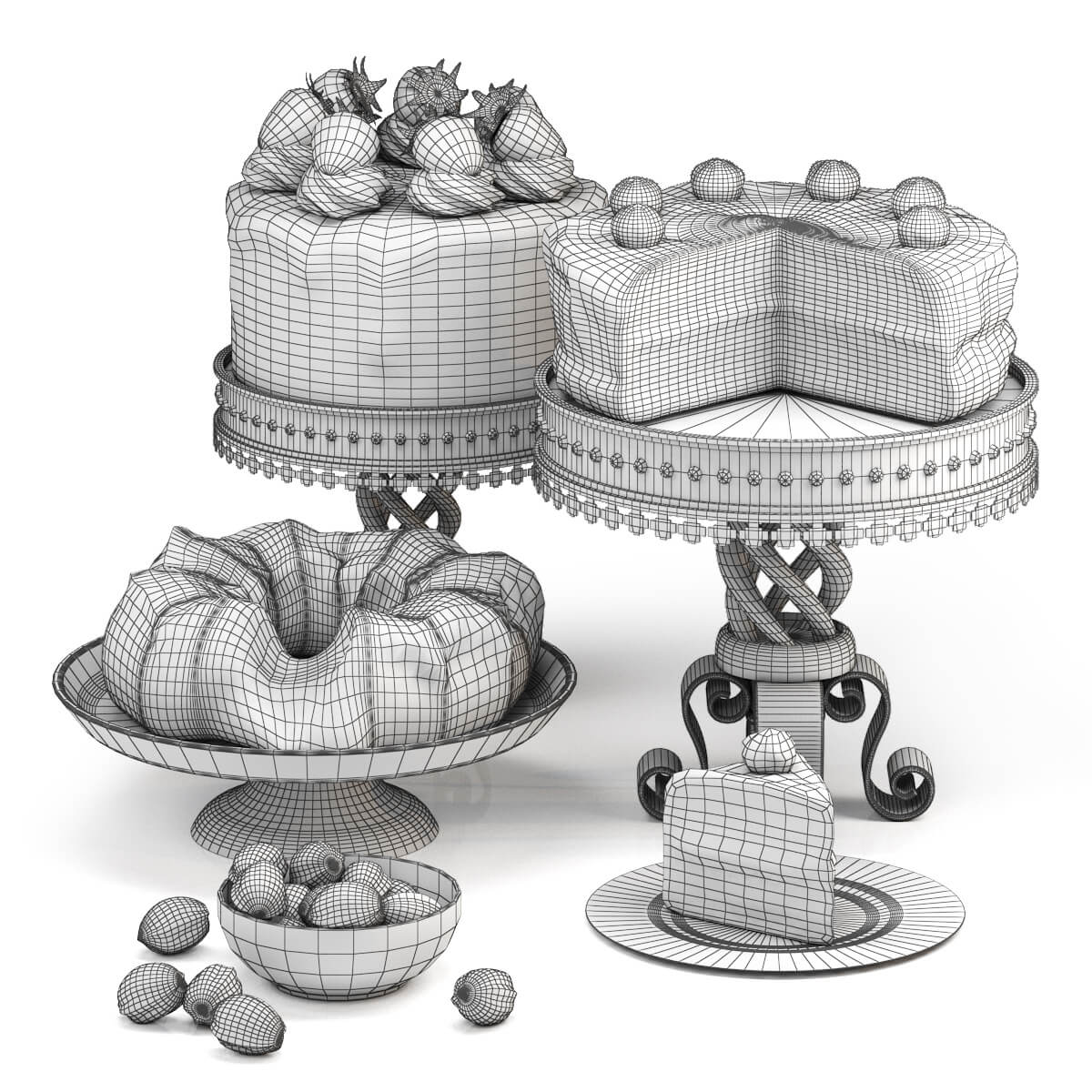 Cake Collection - 3D Model by Proart1studio